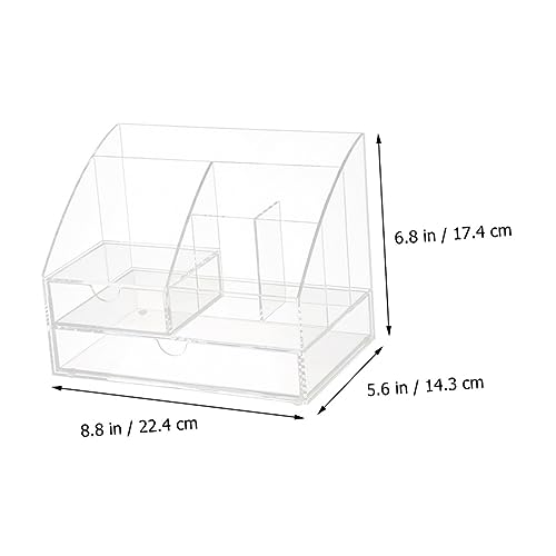 Outanaya Acrylic Desk Drawer Clear Storage Organizer Jewelry Organizer Transparent Storage Drawers