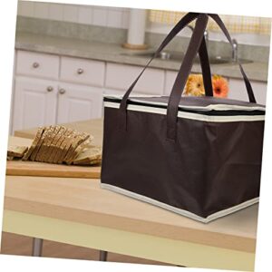 OKUMEYR Aluminum Insulation Hot Cold Food Produce Insulated Food Carrier Insulated Pizza Storage Insulated Shopping Tote Coffee Non-woven Fabric