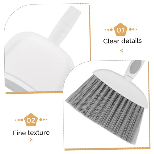 MERRYHAPY 1 Set Mini Broom Dustpan Tent Cleaning Broom Small Broom Brush Car Broom Furniture Sweeping Duster Table Brush Sweeper Small Camping Broom Small Broom Dustpan Keyboard Broom Pp