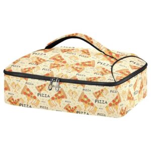 kcldeci insulated thermal food carrier insulated casserole carrier for hot or cold food,pizza doodle food insulated tote bag for potluck cookouts parties picnic,lasagna lugger