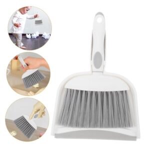 MERRYHAPY 1 Set Mini Broom Dustpan Tent Cleaning Broom Small Broom Brush Car Broom Furniture Sweeping Duster Table Brush Sweeper Small Camping Broom Small Broom Dustpan Keyboard Broom Pp