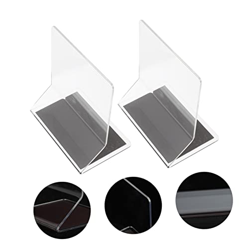 KITANDOVE 2pcs Product Sorting Divider Bookcase Dividers Snacks Dividers Goods Classification Boards Shelf Dividers for Supermarkets Supermarket Supply Classification Plates Clear Plastic