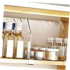 KOMBIUDA 2pcs Wardrobe Backsplash Purses Organizer Wardrobe Divider Cabinet Divider Closet Shelf Separators Shelf Dividers for Wire Shelving Clear Shelf Divider Acrylic Transparent