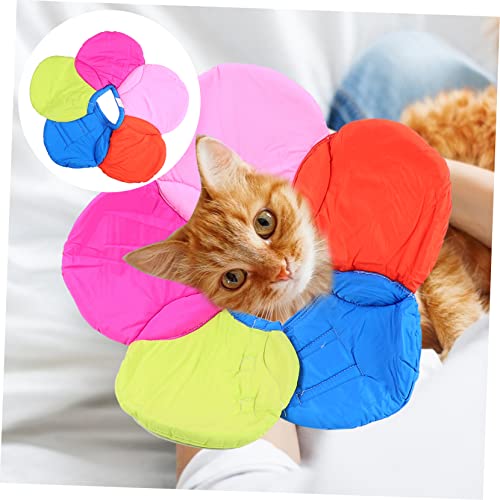 FONDOTIN Pet Collar Pet Wound Healing Cone Pet Collar Surgery Elizabethan Cat Cone Cat Collar Adjustable Pet Collar -Lick Collar Lick Pet Cone Colorful