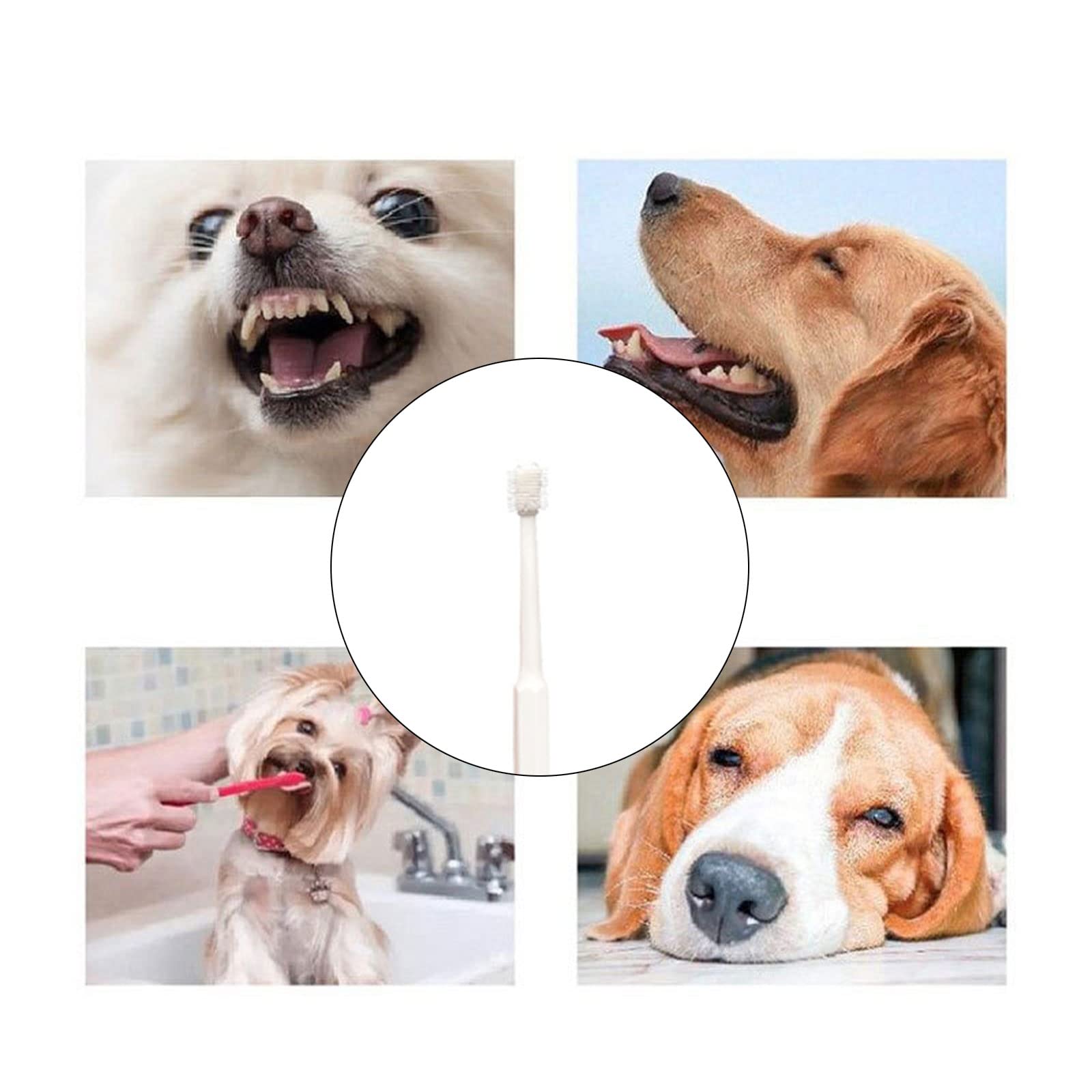 ljhnba Puppy Toothbrush Toothbrush 360Degree Pet Toothbrush Dog Toothbrush Dog Hygienes Dog Teeth Toothbrush