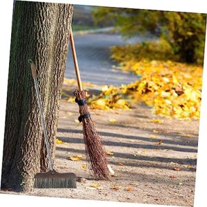 Electric Broom Dusting Brush Push Broom Outdoor Floor Scraper Long Handle Heavy Duty Stable Broom Garden Broom Kitchen Hair Cleaning Broom Cleaning Brush Long Handle Broom Wooden HOMOCONO