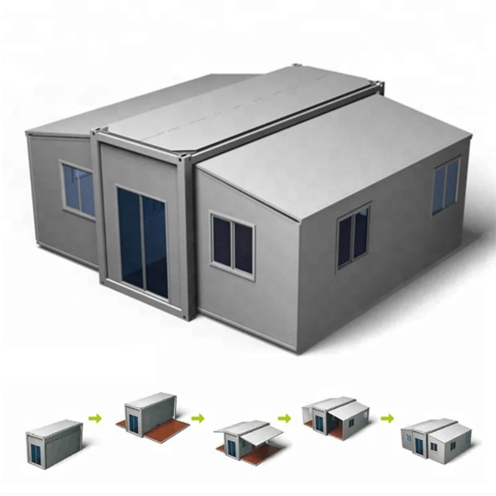 Environment Easy Install Portable Tiny Expandable Container House 20ft 40ft can be Customized