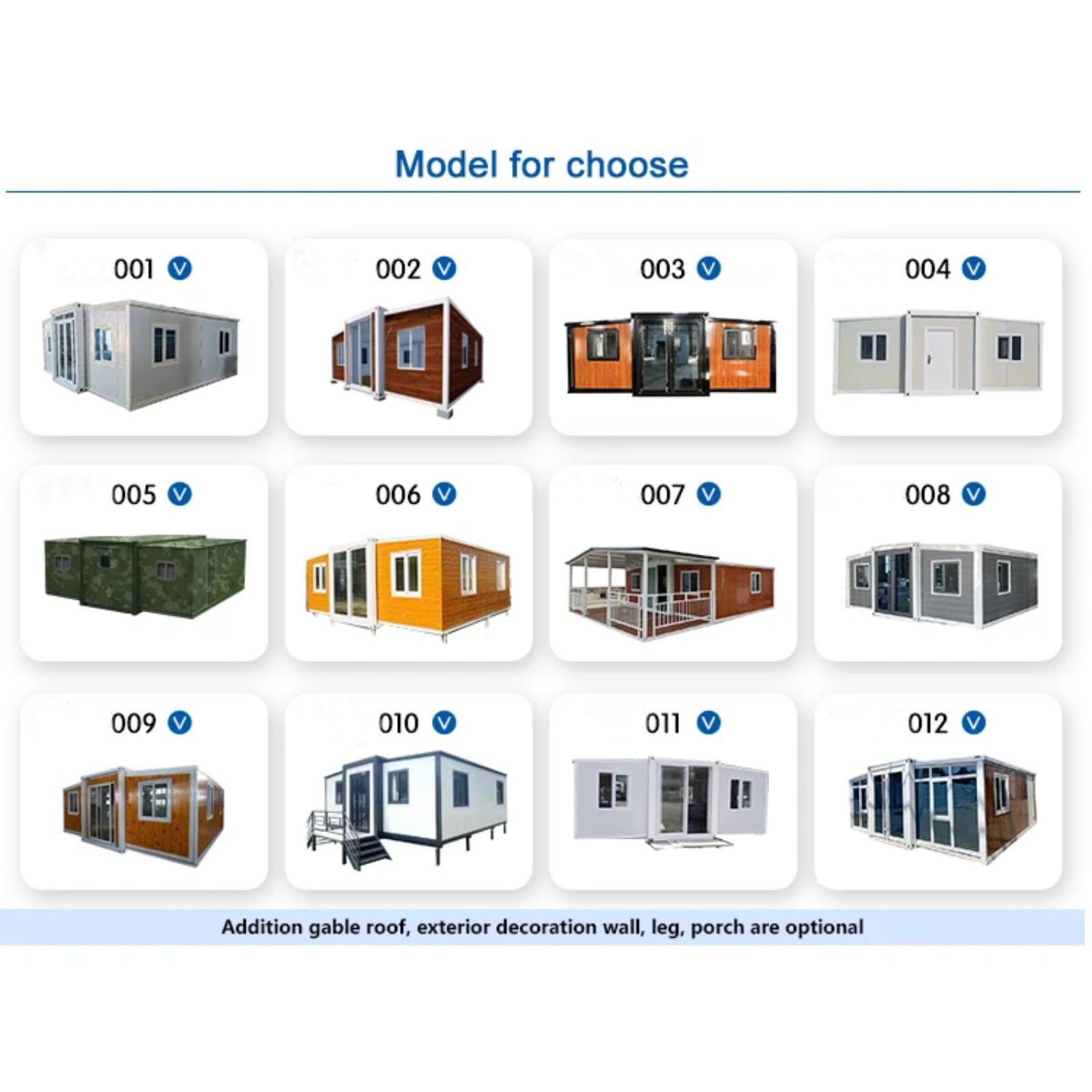 Foldout 20ft Prefab Container Houses Mobile Folding Container House Prefabricated Homes with 2 Bedrooms, 1 Living Room, 1 Kitchen, Folding Houses for Office Small Home