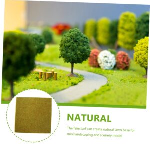 BESPORTBLE Artificial Turf DIY Grass Patches Sand Table Turf Fake Fairy Grass Mats Fake Grass Pad Plant Turf Artificial Grass Realistic Grass Rug Turf Squares Turf Grass Plastic Green