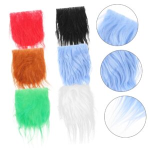 1 Set DIY Beard Dwarf Beard Fake Gnome Beards Gnome Beards for Crafting Gnome Dress up Artificial Beard Material Gnome Doll Making Materials Gnomes Bread and Bead Artificial Fur WHAMVOX