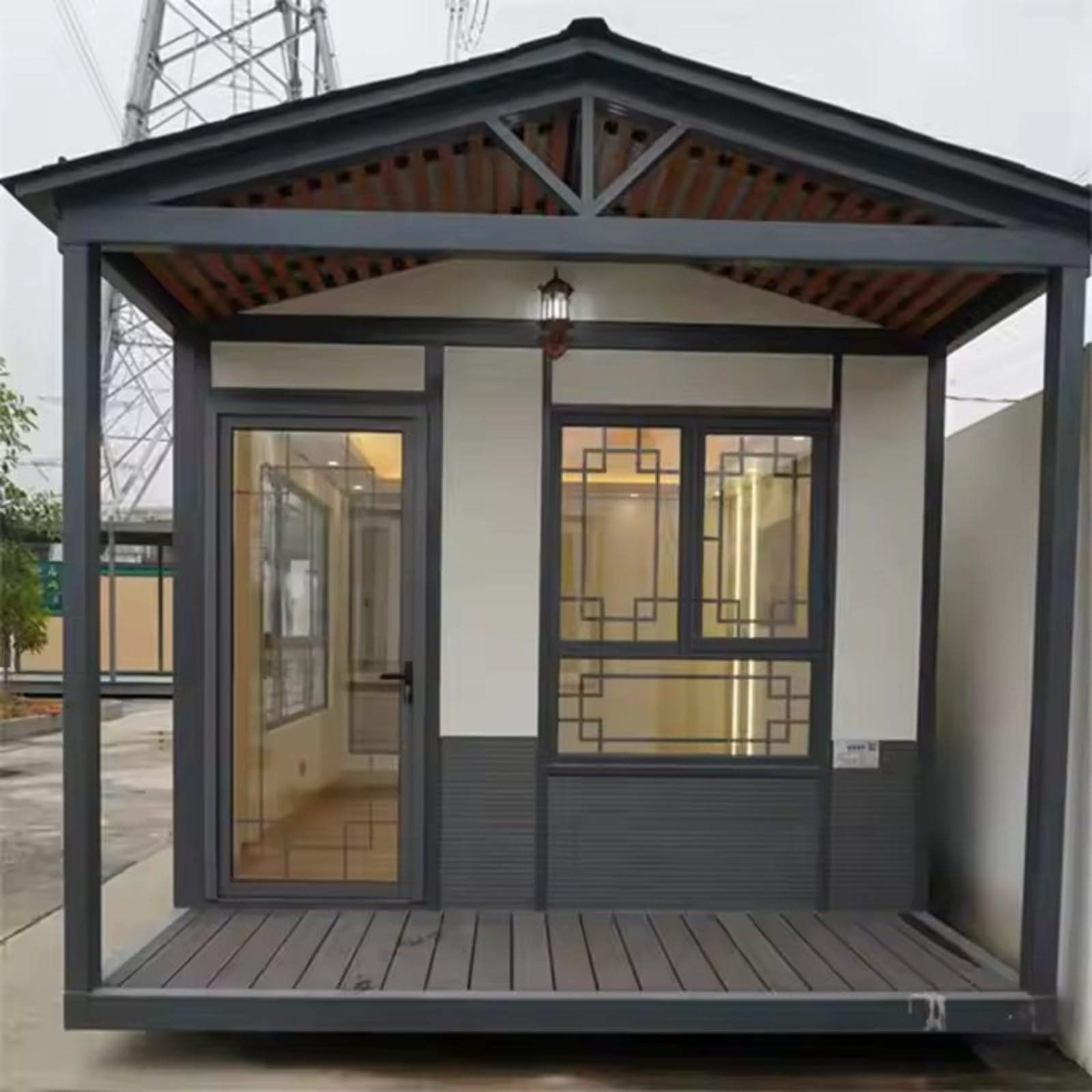 Holiday House Accommodation Prefab Garden Office House Outdoor, Garden House Luxury Living Folding Container, Construction site, Hotel