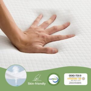 4 Inch Folding Mattress Single Size, Foldable Floor Memory Foam Mattress, Portable Camping Mattress, CertiPUR-US Certified Collapsible Bed Mattress Pad