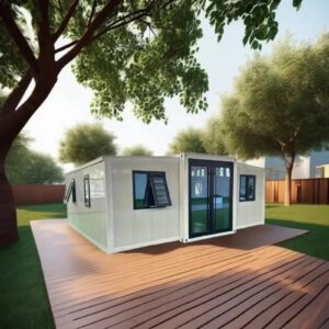 Slide Out Durable Prefabricated Mobile Luxury Villa 20ft 30ft 40ft Expandable Container House with 2 Bedrooms