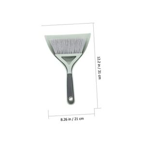 HAWILLOSCH 1 Set Broom Dustpan Desktop Cleaning Broom Mini Cleaning Broom Mini Broom Keyboard Cleaning Brush Household Cleaning Supplies Desktop Cleaning Supplies Mini Dustpan Green Plastic