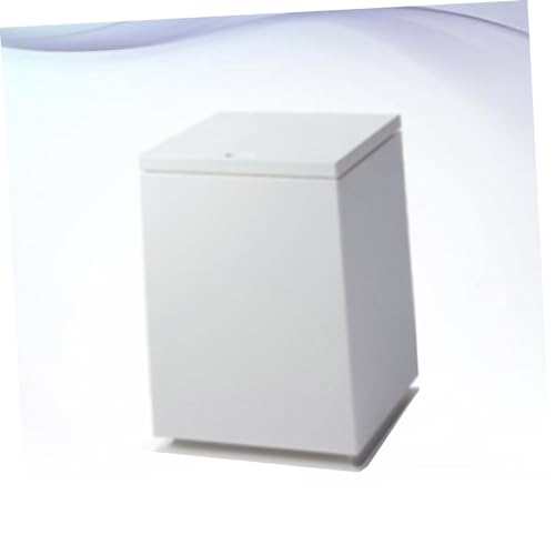 KOMBIUDA Waste Bin Trash Can with Lid Garbage Can Mini Dustbins White