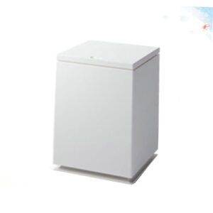 KOMBIUDA Waste Bin Trash Can with Lid Garbage Can Mini Dustbins White