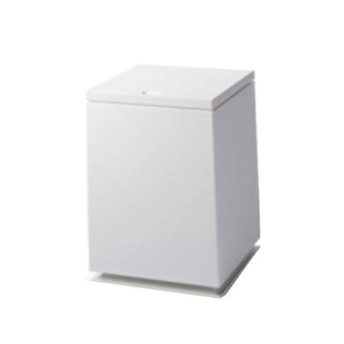 KOMBIUDA Waste Bin Trash Can with Lid Garbage Can Mini Dustbins White