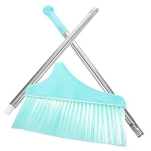 bcoath kitchen brooms for sweeping indoor room cleaning broom home broom long handle cleaning broom hair cleaning broom flooring cleaning broom for floor stainless steel sky-blue