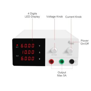 Adjustable DC Laboratory Regulator Power Supply, Variable Switching, R-SPS6010 60V 10A