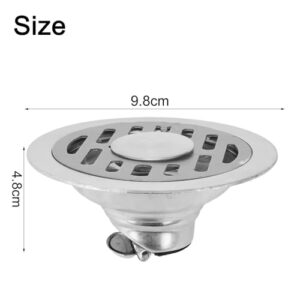 Stainless Steel Floor Drains Drainer Shower Strainer Cover Bathtub Ground Leakage Kitchen Bathroom Hardware Accessorie 1Pcs(Single (Long))