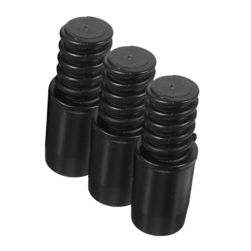 Yardenfun 12 Pcs Mop Head Pole Adapter for Broom Tips for Handle Extension Pole Adapter Tip for Telescopic Pole Connector Handle Tips for Broom Poles Threaded Tip Repair Kit Plastic Black