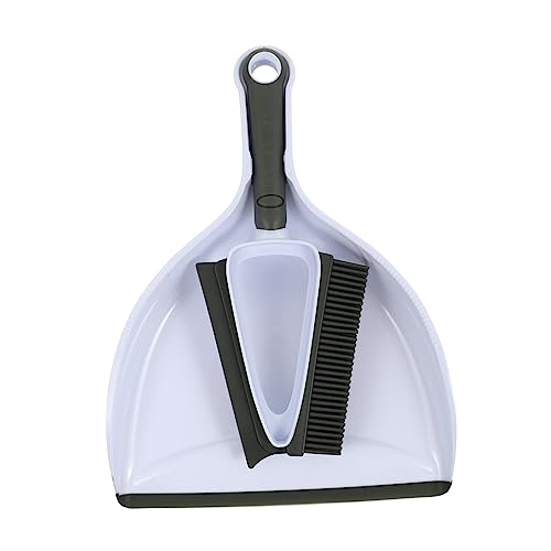 1 Set Pet Cleaning Broom Epilator Small Broom Clean Brush and Multi Functional Cleaning Brush Pet Cage 2-in-1 Dustpan Broom Hair Remover Pet Broom with Dustpan Pp Coffee Outanaya