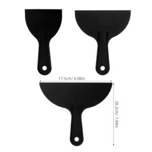 BUTIFULSIC 6pcs Putty Knife Set Wallpaper Scraper Wallpaper Cleaning Tool Wallpaper Tool Kit Wall Paper Scraper Wallpaper Smoothing Tool Wallpaper Squeegee Wall Paper Tool Plastic Black