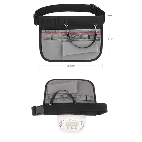 MESSTIME Nurse Fanny Pack Large Capacity Multiple Slots Waterproof 600D Oxford Cloth Waist Bag for Medicine Supplies