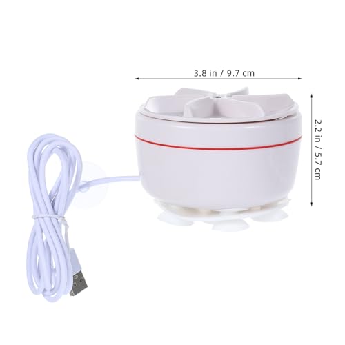 Yardenfun 5pcs Mini Washing Machine Mini Washer Foldable Socks Washing Machine Travel Washer Mini Portable Washer Foldable Washing Machine Ultrasonic Washer Tiny Washer Machine White Pp