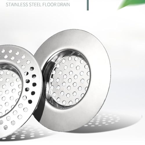 Bathroom Sink Drain Strainer Stainless Steel Bathtub Shower Drain Filter Basket Hair Catcher for Kitchen Laundry Floor