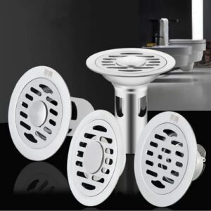 stainless steel floor drains strainer cover drainer bathtub sewer round floor drains kitchen bathroom hardware fitting 1pcs(15cm-single)