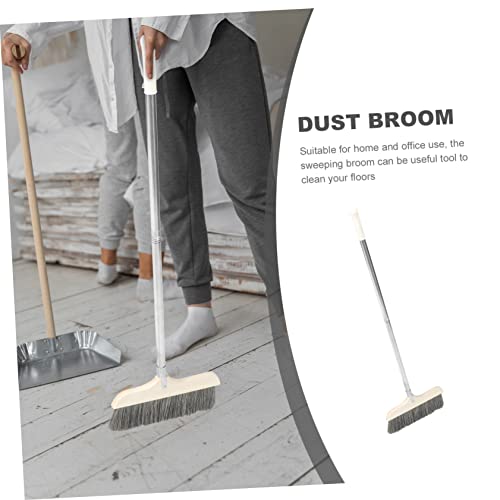 FOYTOKI Splicable Broom Trash Cleaning Telescopic Broom Floor Cleaning Broom Soft Broom Stand up Dustpan Soft Bristle Broom Garbage Broom Stick Indoor Broom Brooms Dust Broom Plastic