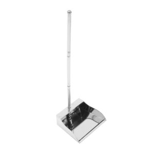 qumiirity stainless steel trash shovel kitchen dustpan kitchen cleaning floor dustpan upright dustpan handheld scooper industrial dust pan jumbo debris pan garage dust pan garbage can silver