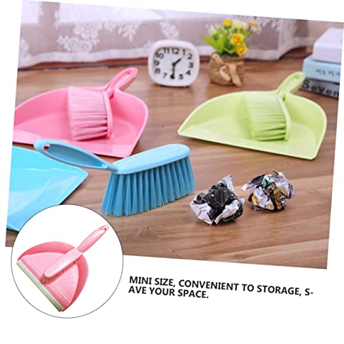 Healeved 2pcs Mini Broom Dustpan Set Mini Tools Desktop Broom Mini Desk Broom Cleaning Tools Small Clean Broom Brush Keyboard Cleaning Tool Mini Dust Pan Small Dustpan Brush Plastic