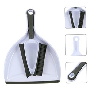 1 Set Pet Cleaning Broom Epilator Small Broom Clean Brush and Multi Functional Cleaning Brush Pet Cage 2-in-1 Dustpan Broom Hair Remover Pet Broom with Dustpan Pp Coffee Outanaya