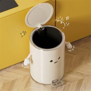 PASNMKvn 8L Trash Can Quiet Closing Garbage Can with Foot Pedal and Soft Close Lid for Odor Control