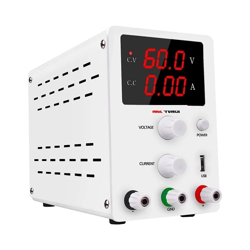 DC Regulated Power Supply, R-SPS605 60V 5A, Digital Adjustable Switching USB Interface Power Source