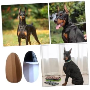 FONDOTIN 1 Pair Dog Ear Stickers Dandelion Dog Ear Posting Kit Doberman Ear Posting Tape Dog Ear Correction Tape Ear Stand up Support Dog Ear Vertical Holder Dogs Puppy Milk Coffee