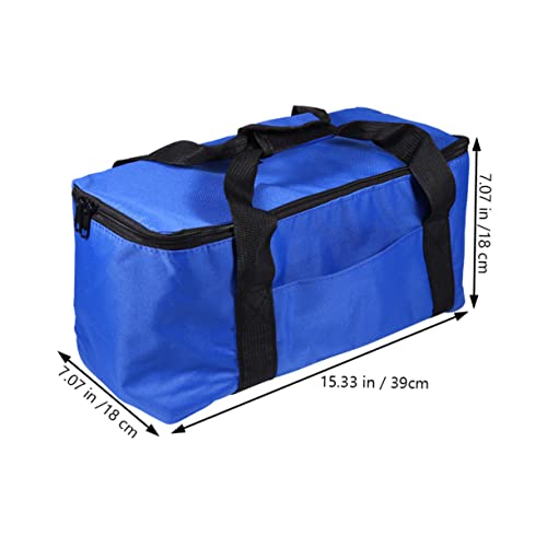 CANIGHT Insulated Bag Food Coffee Container Foldable Picnic Basket Foldable Basket Insulation Thermal Bag Lunch Insulated Basket Insulated Shopping Bags Pizza Bag Cake Containers Blue