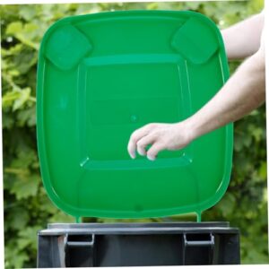 CHILDWEET Trash Can Lid Rubbish Bin Bins Cover for Waste Can Waste Bin Cover Round Trash Lid Garbage Can Lid Trash Bin Lid Heavy- Duty Garbage Lid Trash Can Replacement Cover Green Plastic