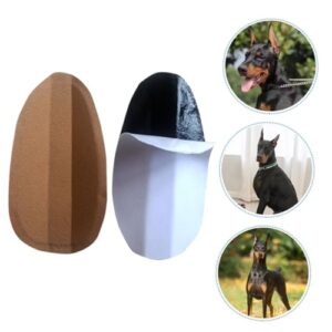 FONDOTIN 1 Pair Dog Ear Stickers Dandelion Dog Ear Posting Kit Doberman Ear Posting Tape Dog Ear Correction Tape Ear Stand up Support Dog Ear Vertical Holder Dogs Puppy Milk Coffee