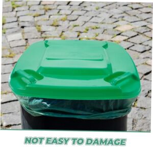 CHILDWEET Trash Can Lid Rubbish Bin Bins Cover for Waste Can Waste Bin Cover Round Trash Lid Garbage Can Lid Trash Bin Lid Heavy- Duty Garbage Lid Trash Can Replacement Cover Green Plastic