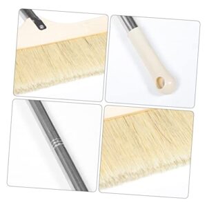 HOMOCONO Stitching Broom Indoor Broom Floor Cleaning Brooms House Broom Angle Brooms Floor Broom Soft Broom Sweeping Broom Soft Bristle Cleaning Brush Broom Outdoor Kitchen Broom Wooden