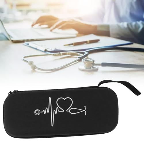 MESSTIME Hard Stethoscope Case Large Stethoscope Carrying Case Shockproof EVA Stethoscope Storage Bag for Nurse Accessories