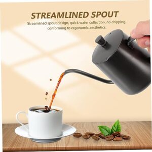 LALADEFIEE Coffee Maker Filter Kettle Stainless Coffee Pot Coffee Bar Accessories Espresso Machines Drip Teapot Coffee Turkish Long Spout Water Pot Tea Pots Stainless Steel