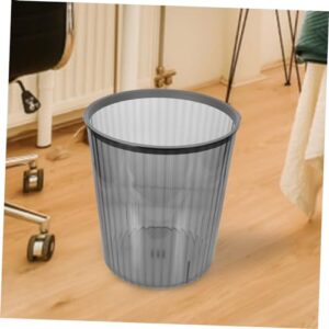 WHAMVOX Transparent Trash Can Office Trash Can Waste Bucket Trash Bin Garbage Bucket Home Rubbish Can Home Trash Can Home Garbage Can Rectangular Trash Can Rubbish Storage Can Grey The Pet