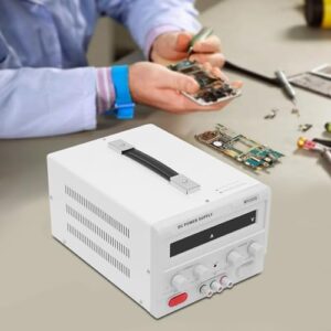 Portable DC Regulated Power Supply，MP3020D Variable Linear DC Bench Power Supply Triple-Output 0-30V 0-20A Continuously Adjustable Hand-held Circuit Design for Lab Equipment AC110V