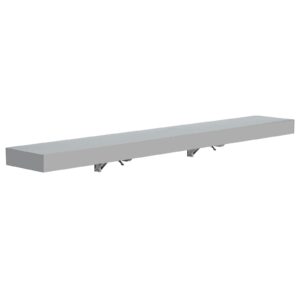 precisionauto concession shelf 71" l x 11" w - 304 stainless steel folding serving shelf, wall mount shelving, ideal for food truck, grill area, bbq table, restaurant