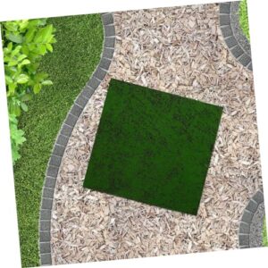 Toddmomy Artificial Moss Green Turf Artificial Turf Rugs for Area Rugs Artificial Plant Wall Fake Grass Turf Fake Lawn Adorn Sand Table Turf Mat Sand Table Lawn Model Fake Turf Pearl Cotton