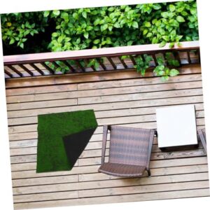 Toddmomy Artificial Moss Green Turf Artificial Turf Rugs for Area Rugs Artificial Plant Wall Fake Grass Turf Fake Lawn Adorn Sand Table Turf Mat Sand Table Lawn Model Fake Turf Pearl Cotton